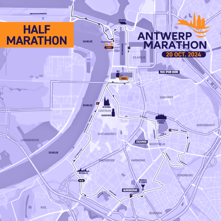 Parcours - TREK Antwerp Marathon
